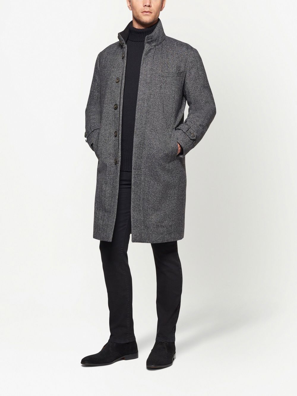 NORWEGIAN WOOL Norwegian Wool Single-Breasted Down-Filled Coat