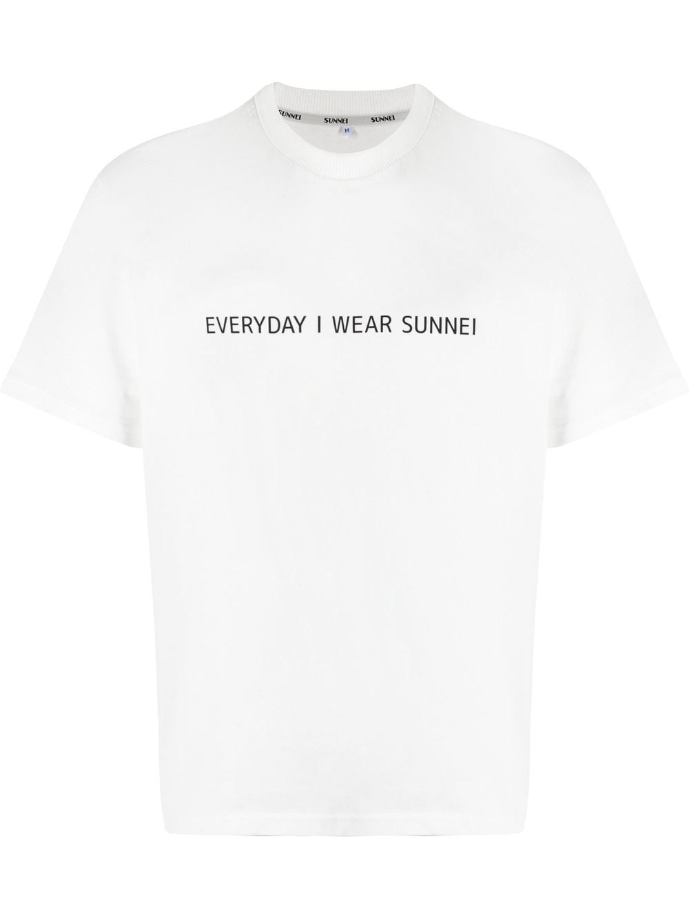 SUNNEI Sunnei Logo Embroidered Crewneck T-Shirt