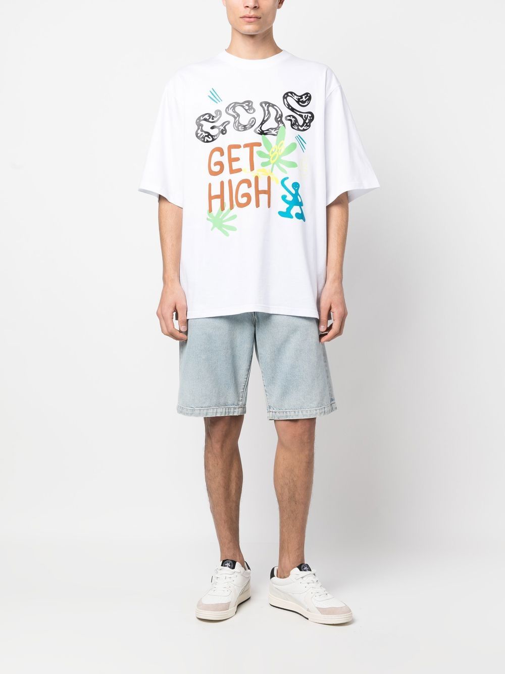 GCDS logo-print short-sleeve t-shirt