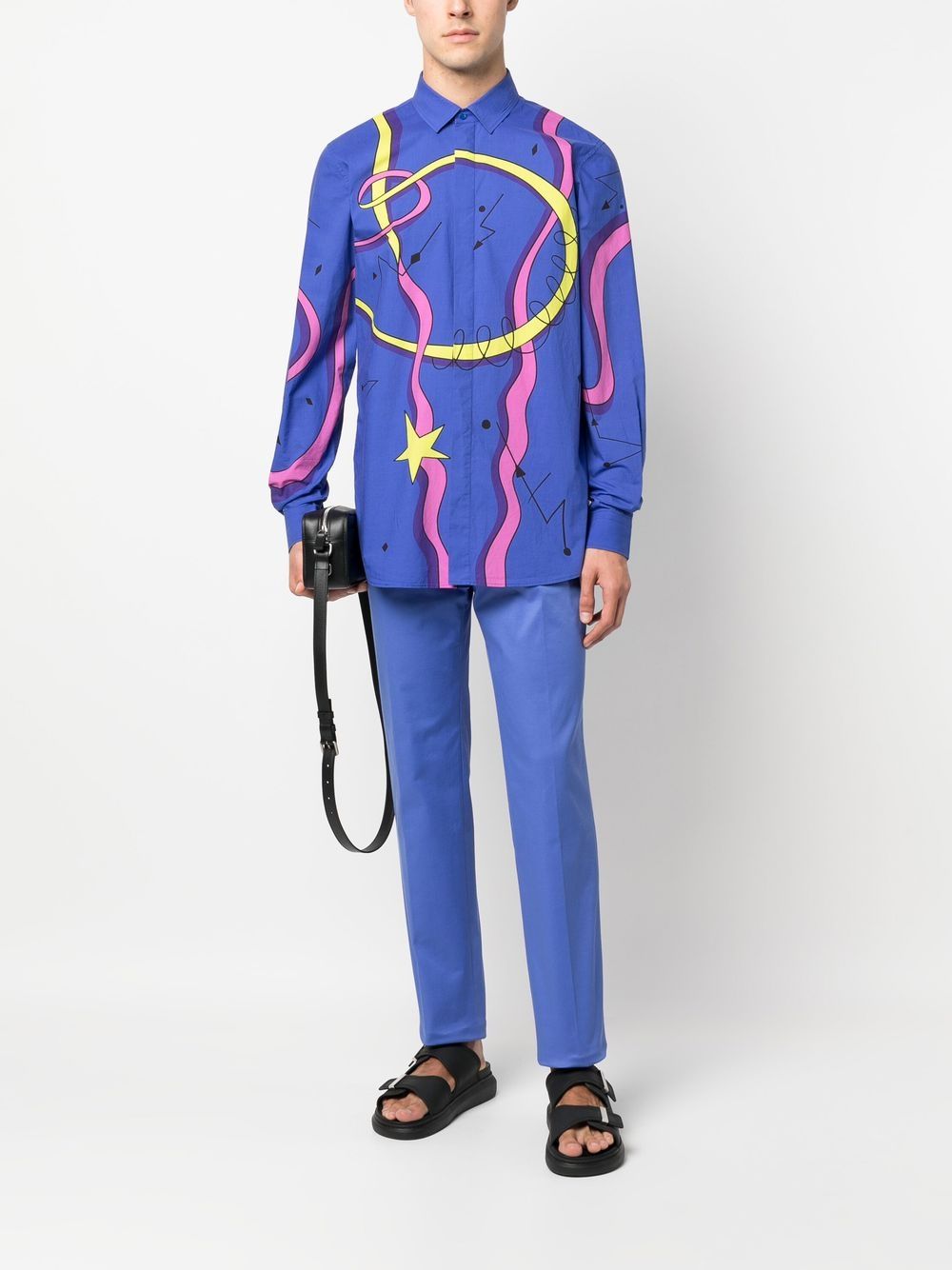MOSCHINO Moschino Tailored Trousers with Embroidered Logo