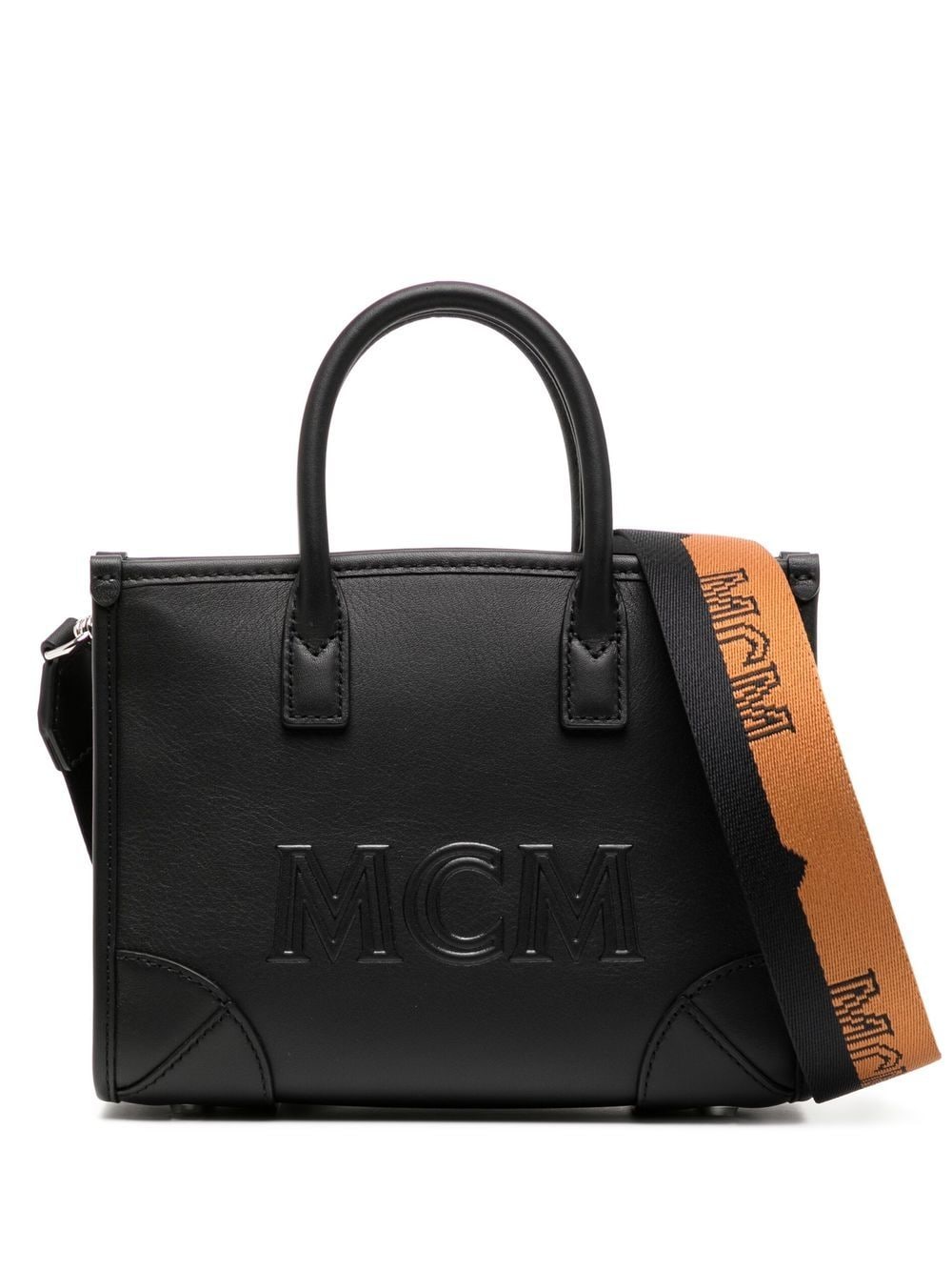 Mcm Mini Munchen Leather Tote Bag In Black - 50% Off | Editorialist
