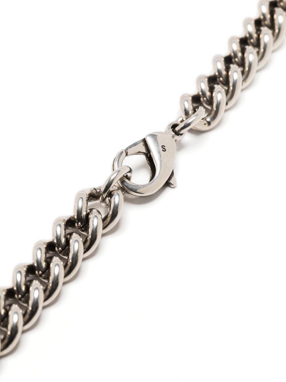 Balenciaga Bb Icon Gourmette-Chain Necklace - Silver | Editorialist