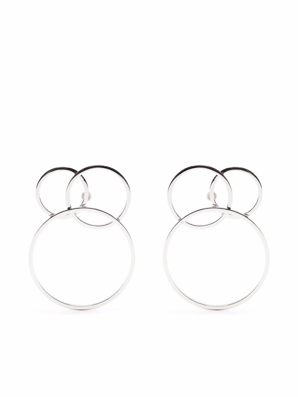 EFVA ATTLING Sterling Big Bubbles Hoop Earrings - Silver | Editorialist
