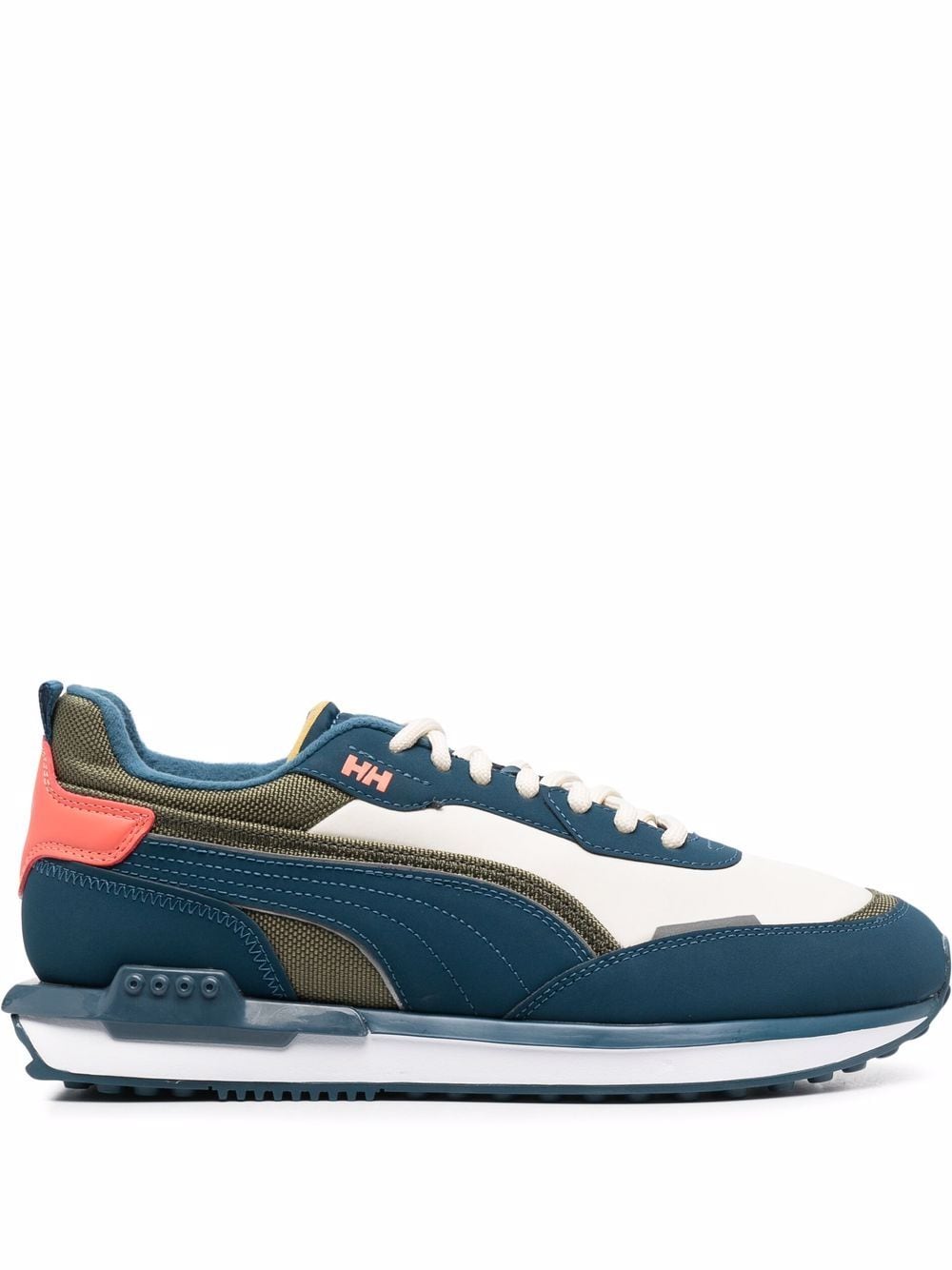 PUMA Colour-block Low-top Sneakers - Blue | Editorialist