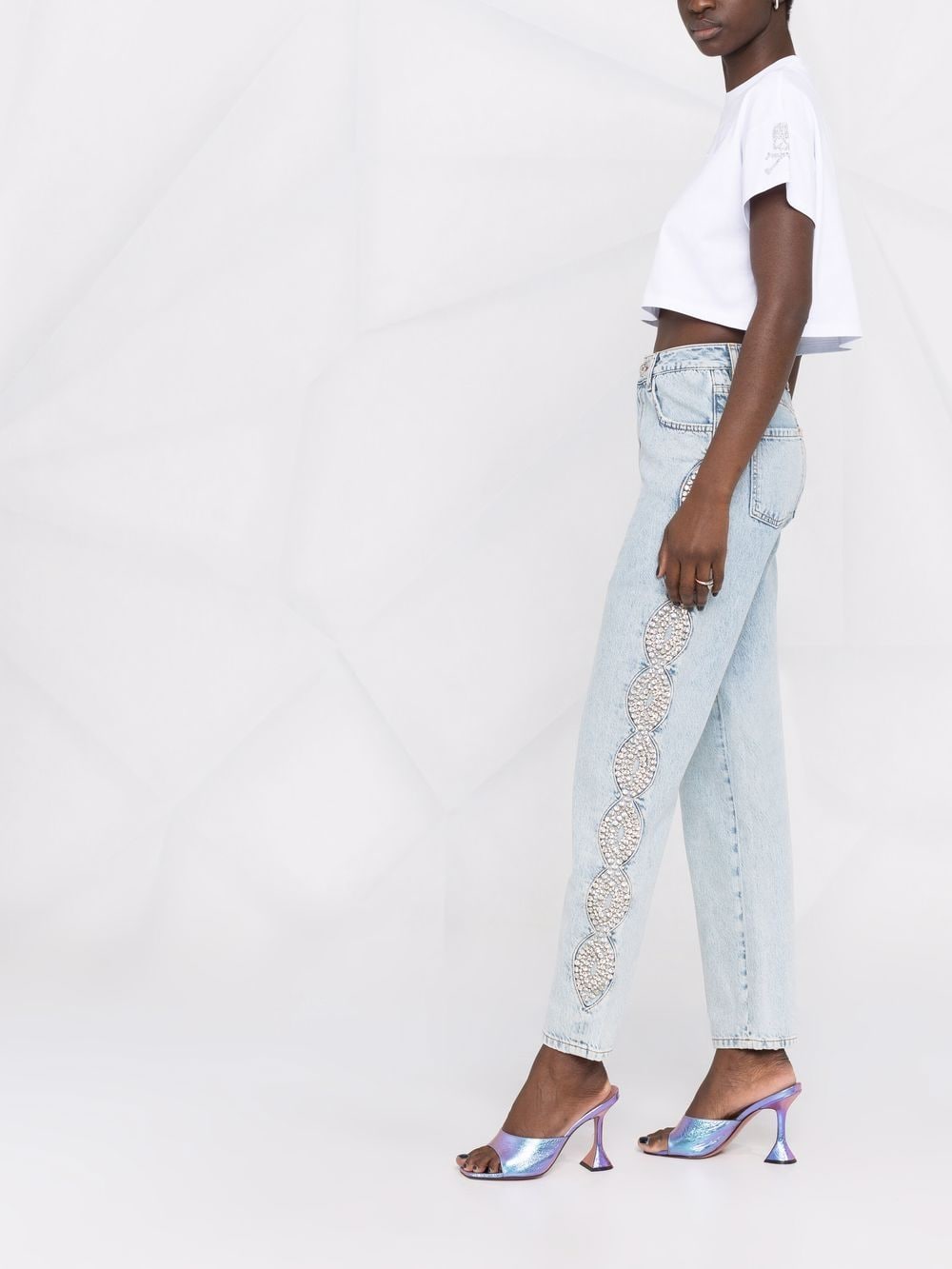 PHILIPP PLEIN Philipp Plein Crystal Embellished Boyfriend Jeans