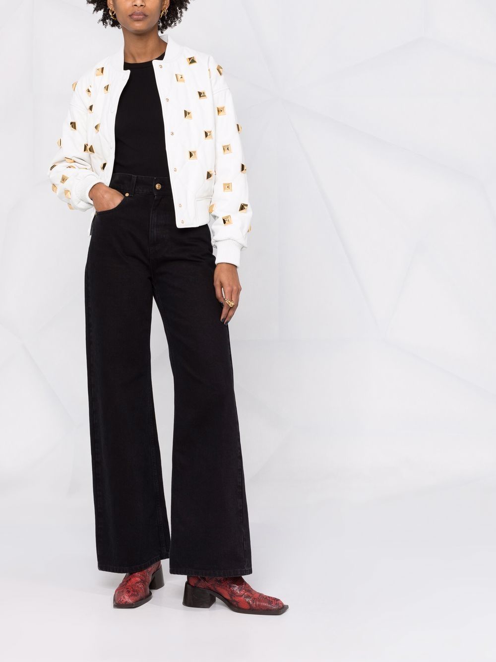 PHILIPP PLEIN Philipp Plein Studded Quilted Bomber Jacket