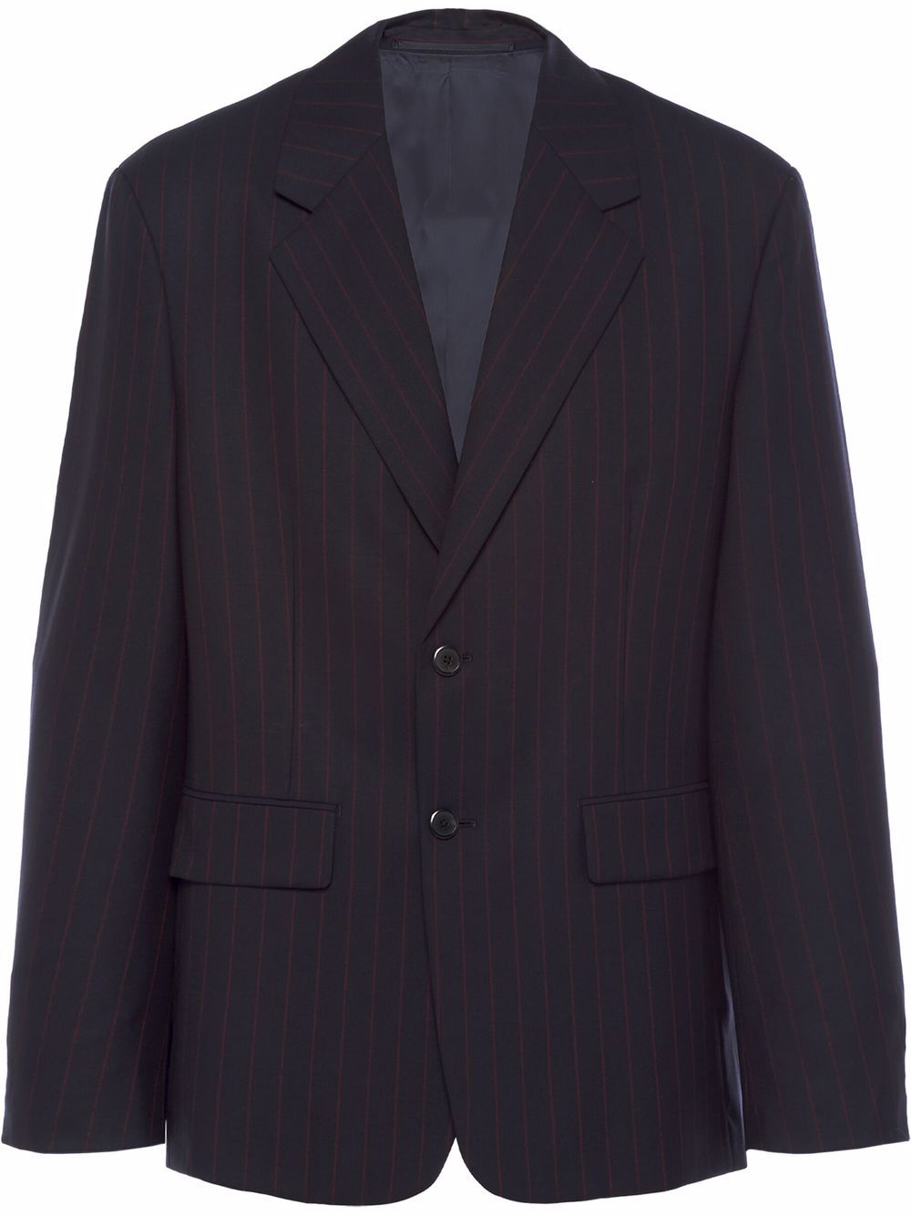 PRADA 2B stripe tailored jacket archive Prada Striped Single