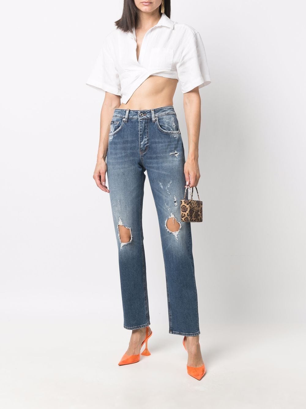 DOLCE & GABBANA Dolce & Gabbana Distressed Boyfriend Jeans