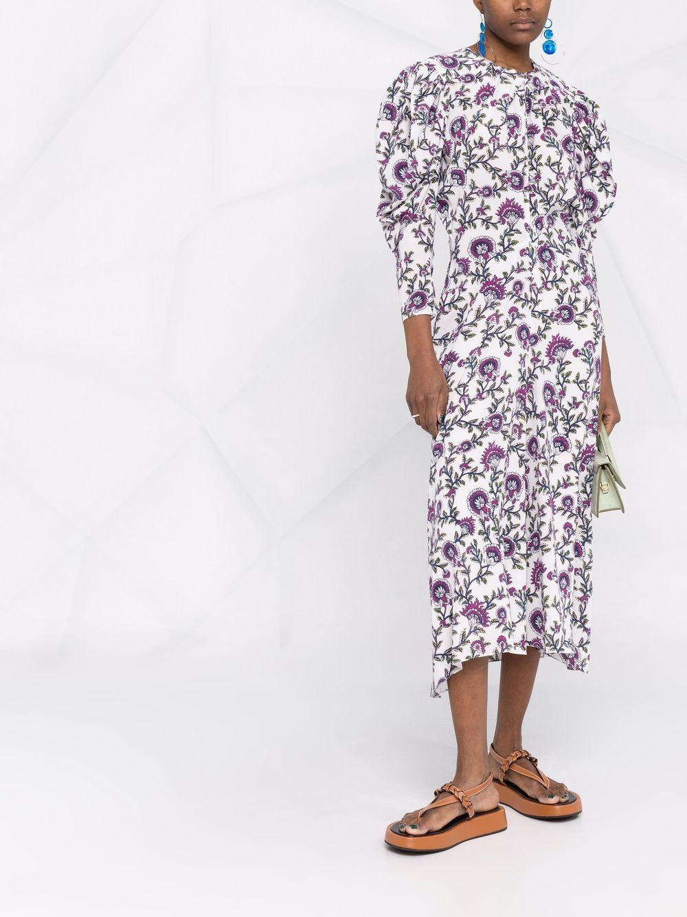 ISABEL MARANT ÉTOILE ISABEL MARANT Floral-Print Silk Midi Dress