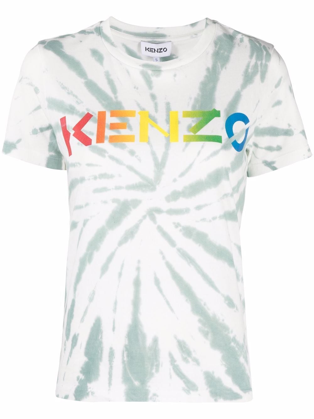 KENZO Kenzo Logo-Print Tie-Dye T-Shirt