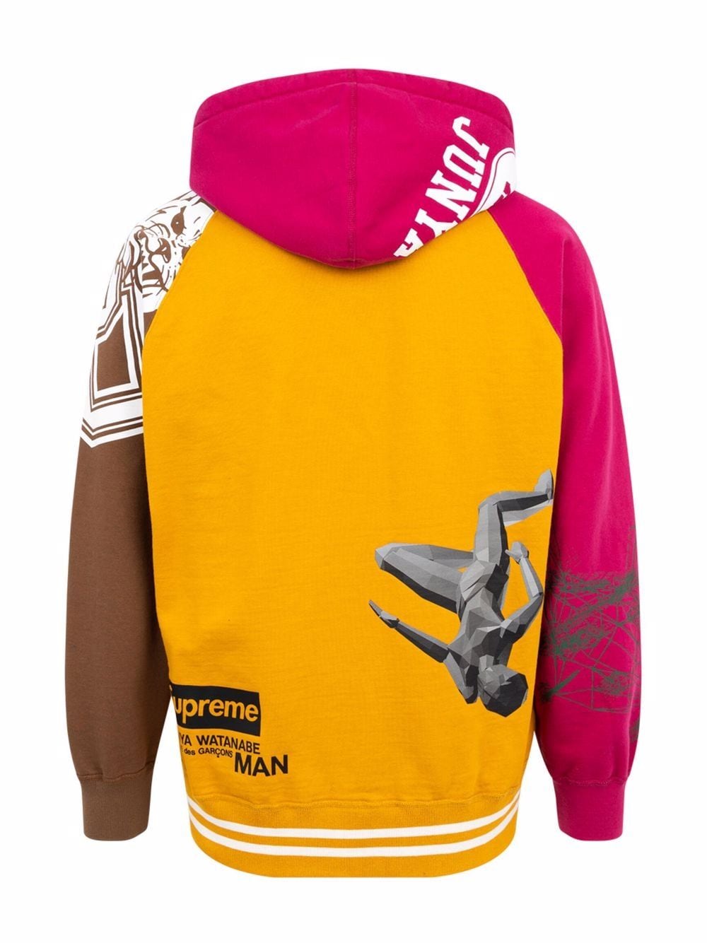 Supreme X Junya Watanabe Comme Des GarçOns Zip-Up Hoodie - Yellow
