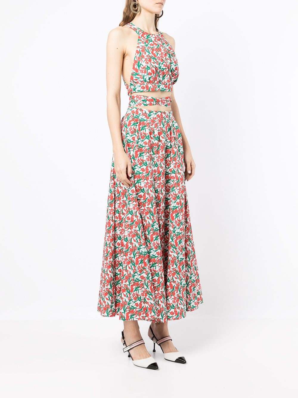 PHILOSOPHY DI LORENZO SERAFINI Philosophy Di Lorenzo Serafini Fantasy-Print Cut-Out Dress