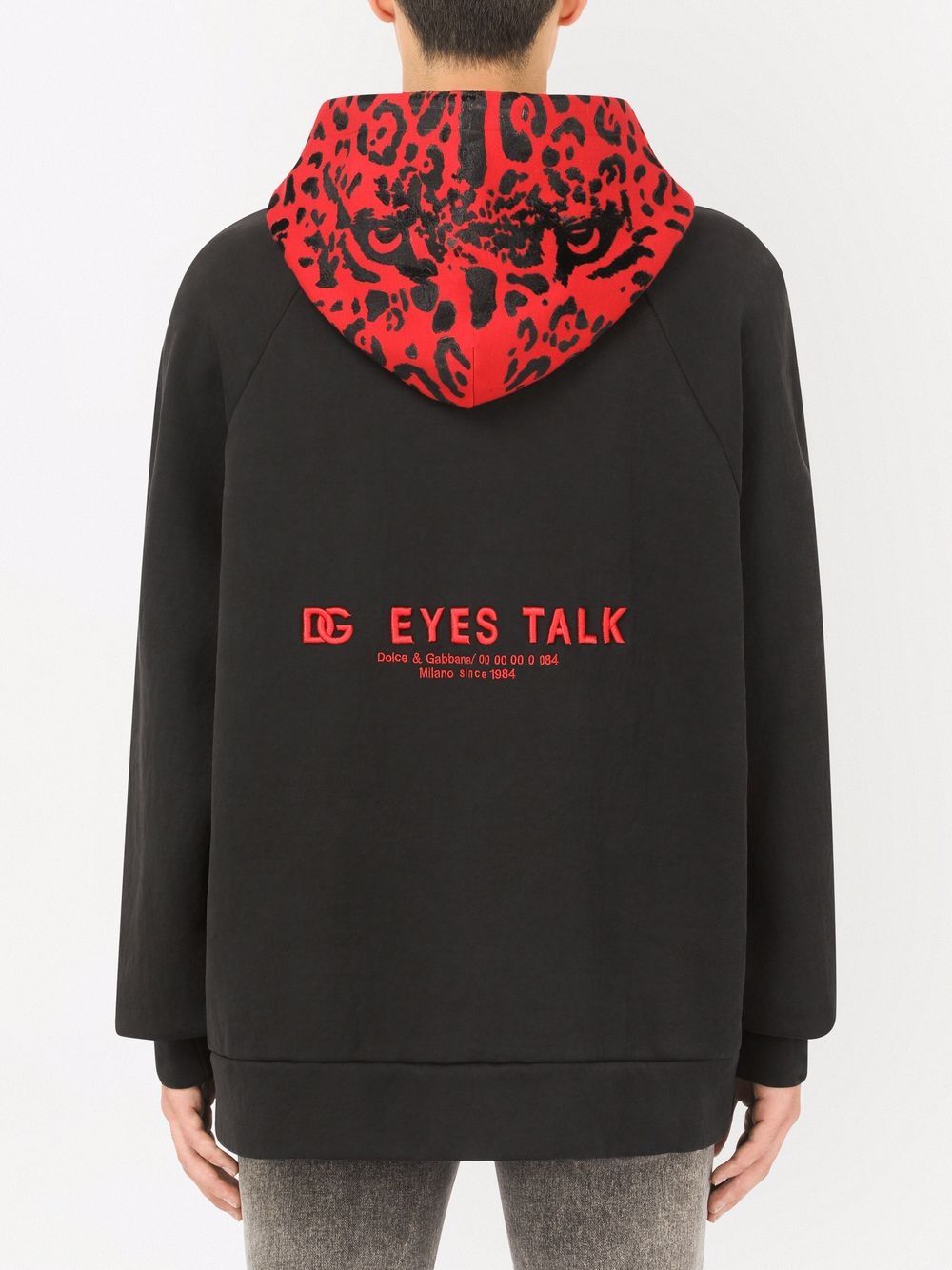 Dolce & Gabbana Leopard-hood Hoodie - Black | Editorialist