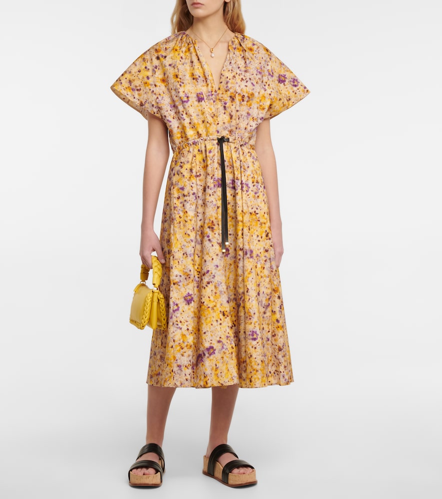 ALTUZARRA Altuzarra Romy Floral Cotton Midi Dress