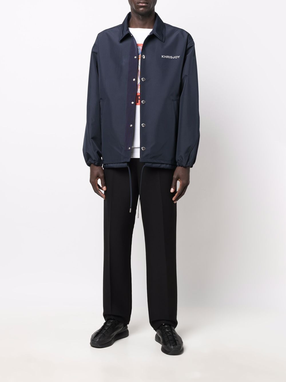 KHRISJOY Logo-Printed Shirt Jacket