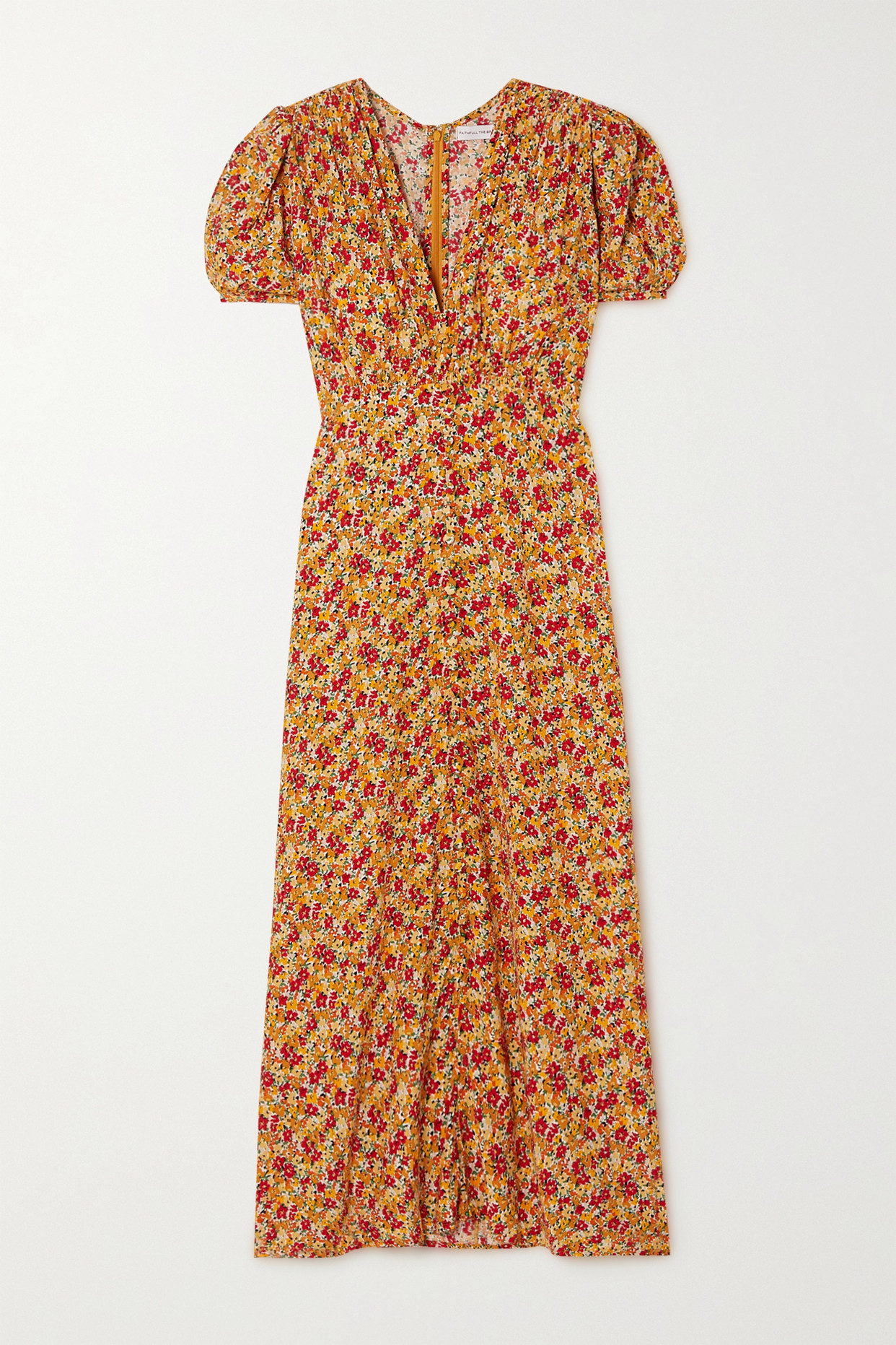 knee length dresses for ladies Bellavista Midi Dress Valerie Floral Purple