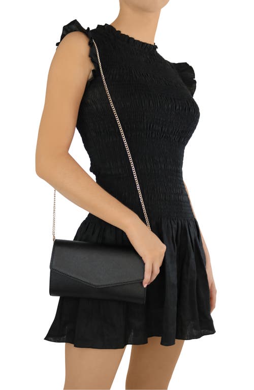 OLGA BERG Faux Leather Envelope Clutch