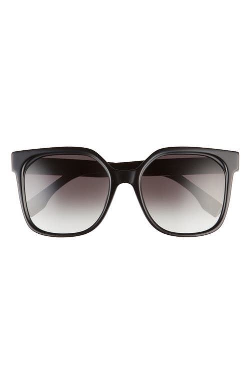 Fendi Lettering 55mm Gradient Geometric Sunglasses In Shiny  display picture 2