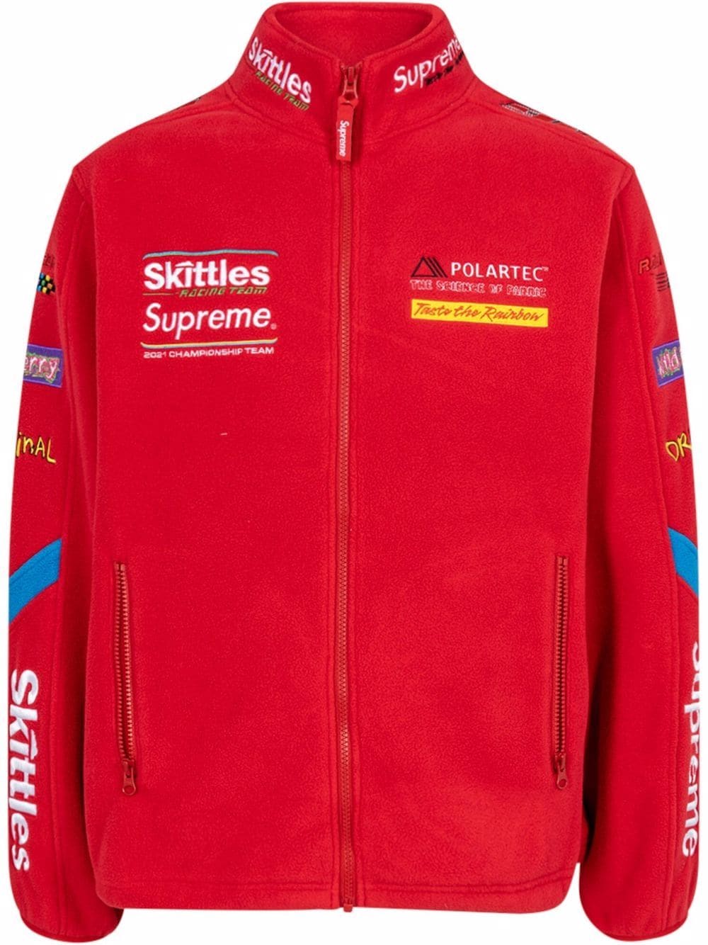 Supreme X Skittles X Polartec Jacket - Red | Editorialist