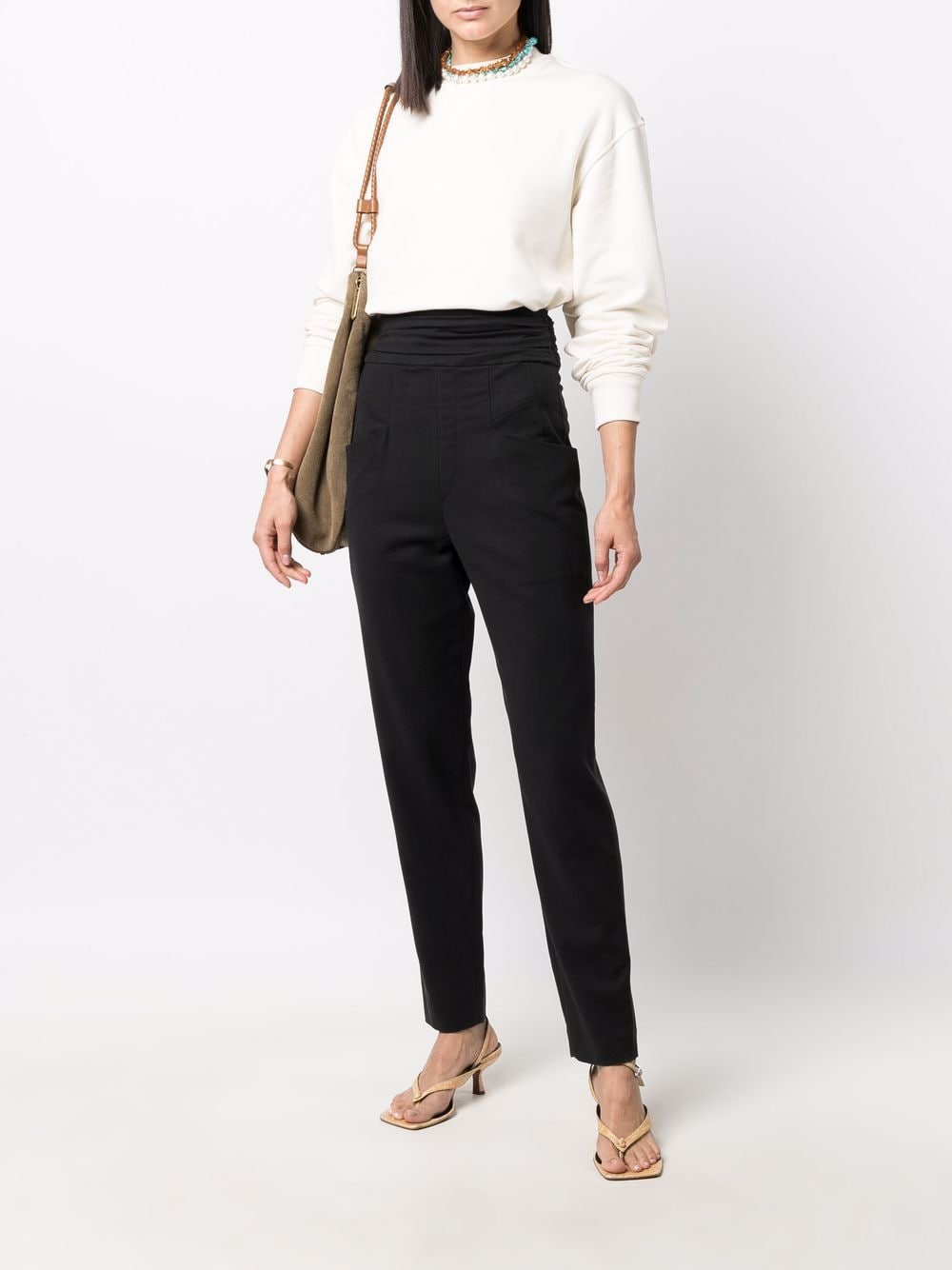 ISABEL MARANT ÉTOILE ISABEL MARANT Stoda High-Waisted Trousers
