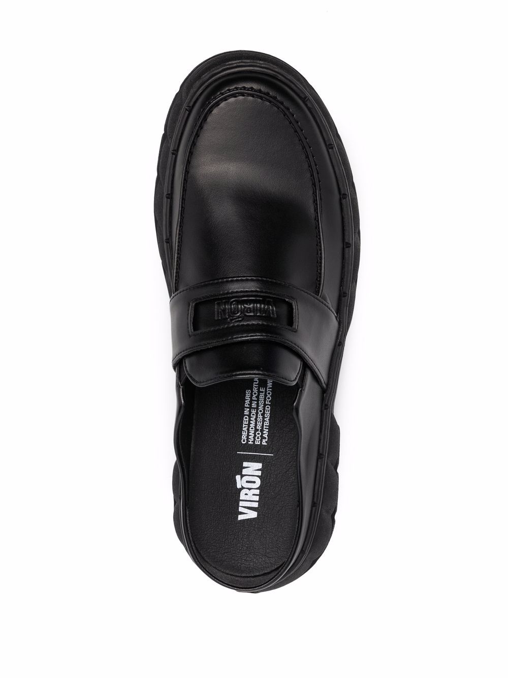 Buy VIRON Backless Chunky-sole Loafers - Black At 29% Off  display picture 3