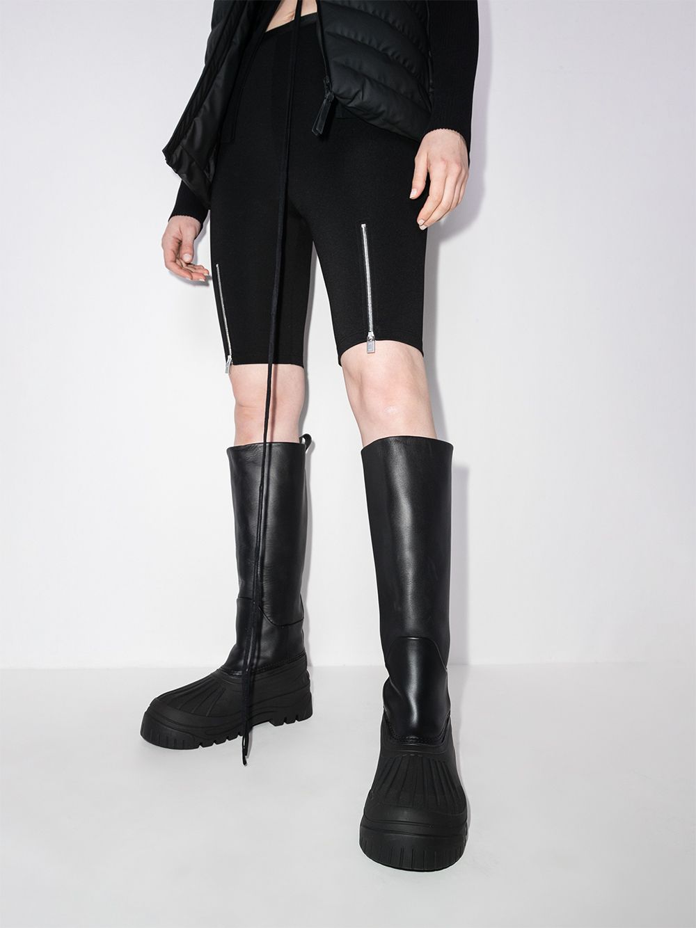 AXEL ARIGATO アクセルアリガト Cryo High Boots レザー ニーハイブーツ ブラック 89018 Axel Arigato Cryo Knee-High Platform Boots In Black - 82% Off