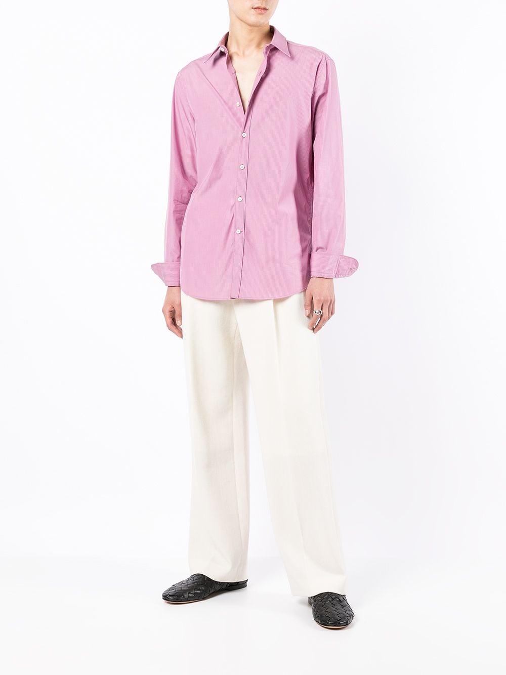 SALVATORE FERRAGAMO SALVATORE FERRAGAMO Stripe-Print Shirt