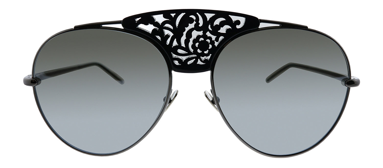 Pomellato Sunglasses Aviator Italy PM0033S 001 Ruthenium Silver and Black Pomellato Aviator Sunglasses PM0033S 001 59 | Mercari main image 2