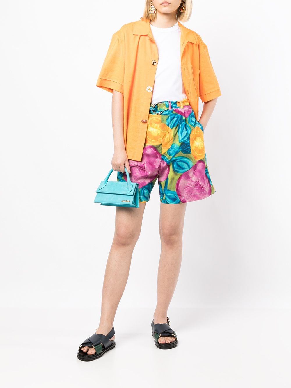 MARNI Marni Floral-Print Shorts