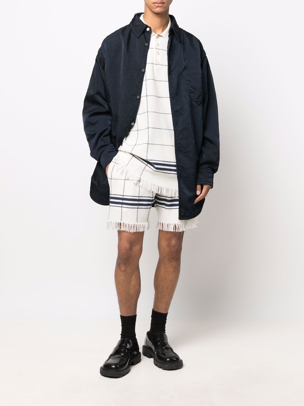 MAISON MARGIELA striped polo shirt