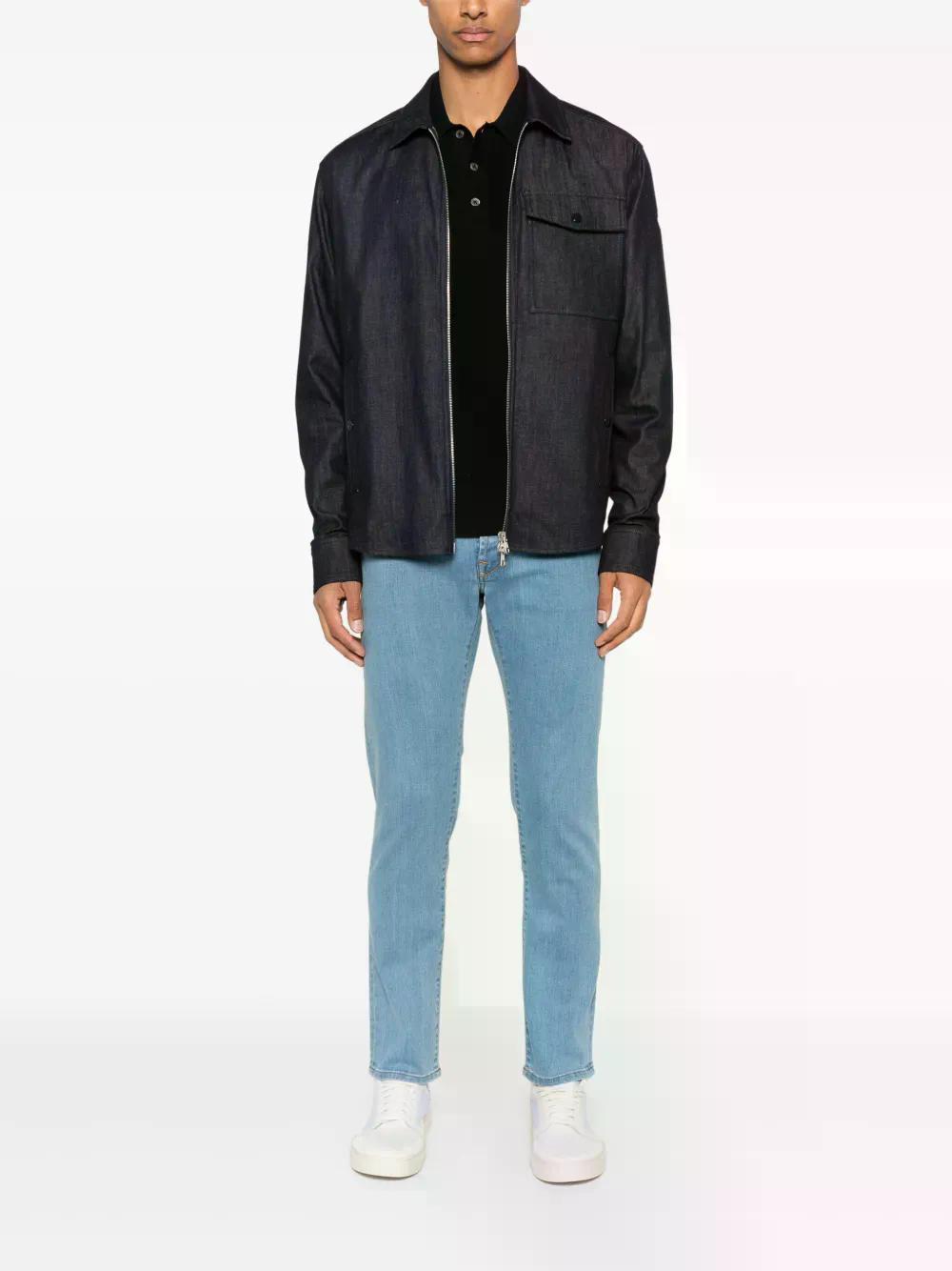 INCOTEX Stonewashed Slim Cut Jeans