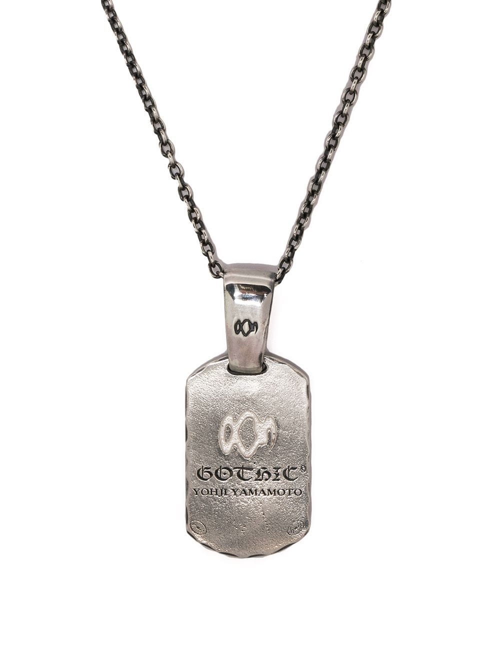 アクセサリー Gothic Yohji Yamamoto CHAIN NECKLACE PT1 SILVER 950 DEVIL PLATE PENDANT – THE SHOP YOHJI YAMAMOTO
