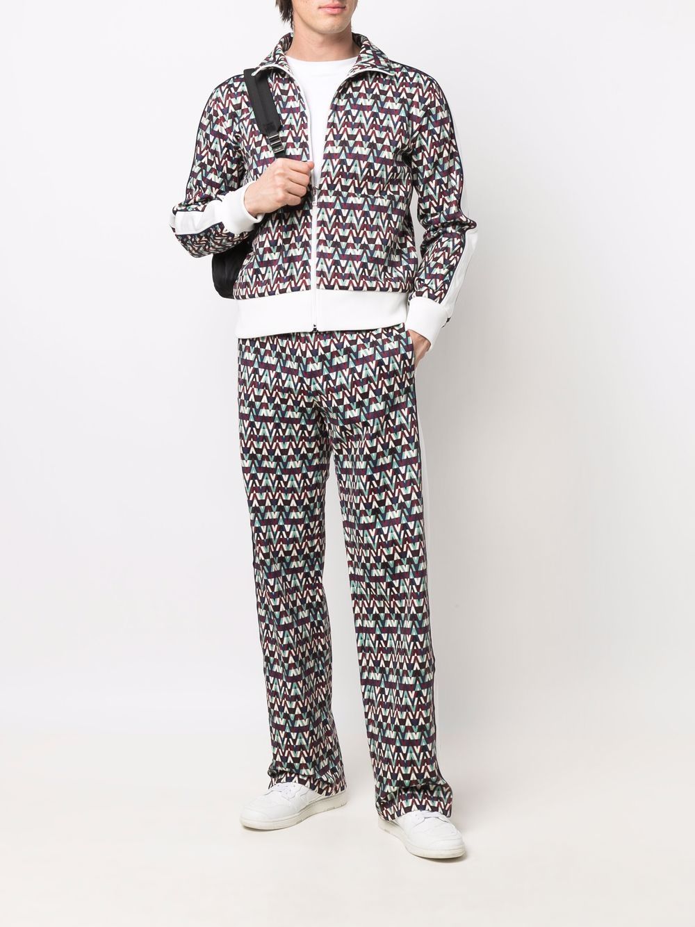 VALENTINO Valentino Garavani Optical-Print Track Jacket
