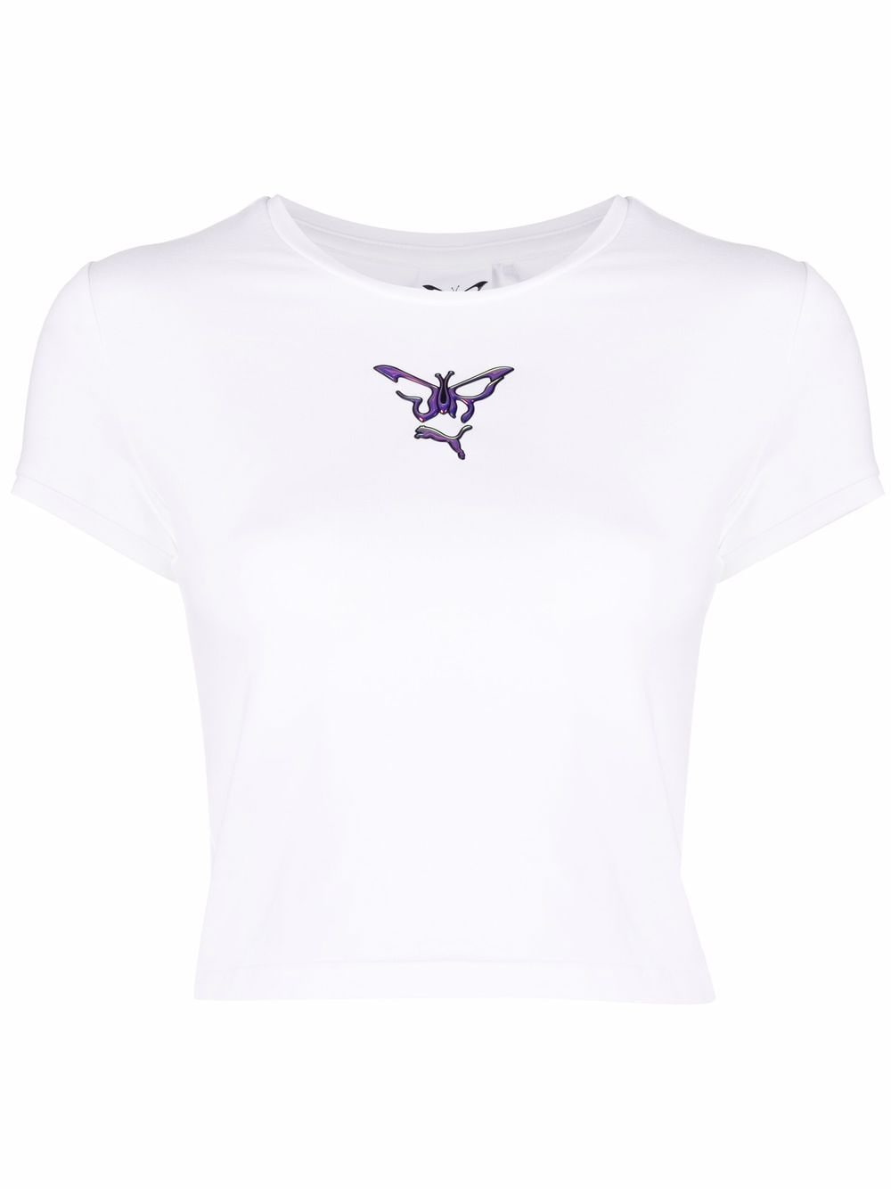 PUMA PUMA Butterfly Print Cropped T-Shirt