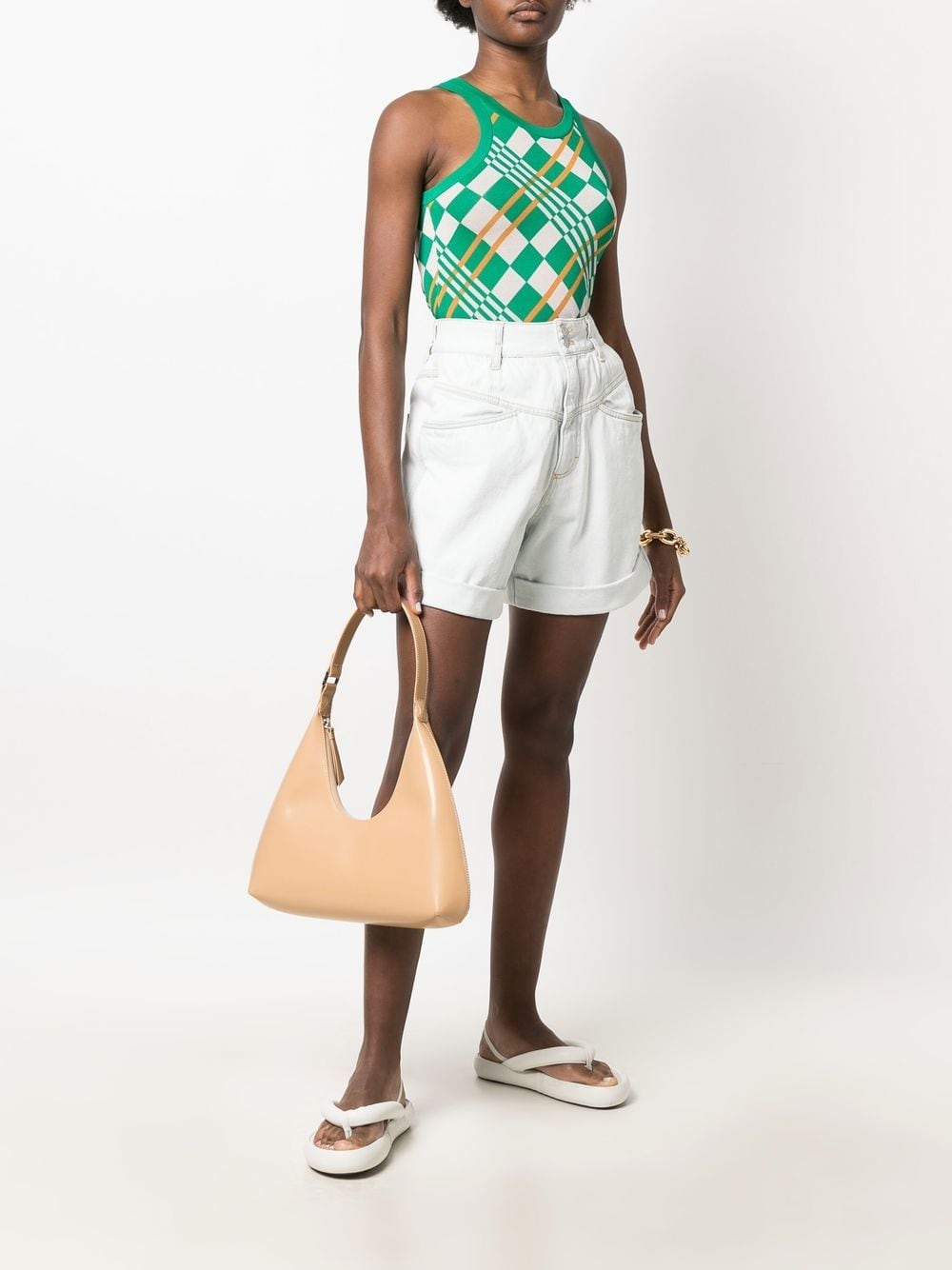KENZO Kenzo High-Waisted Denim Shorts