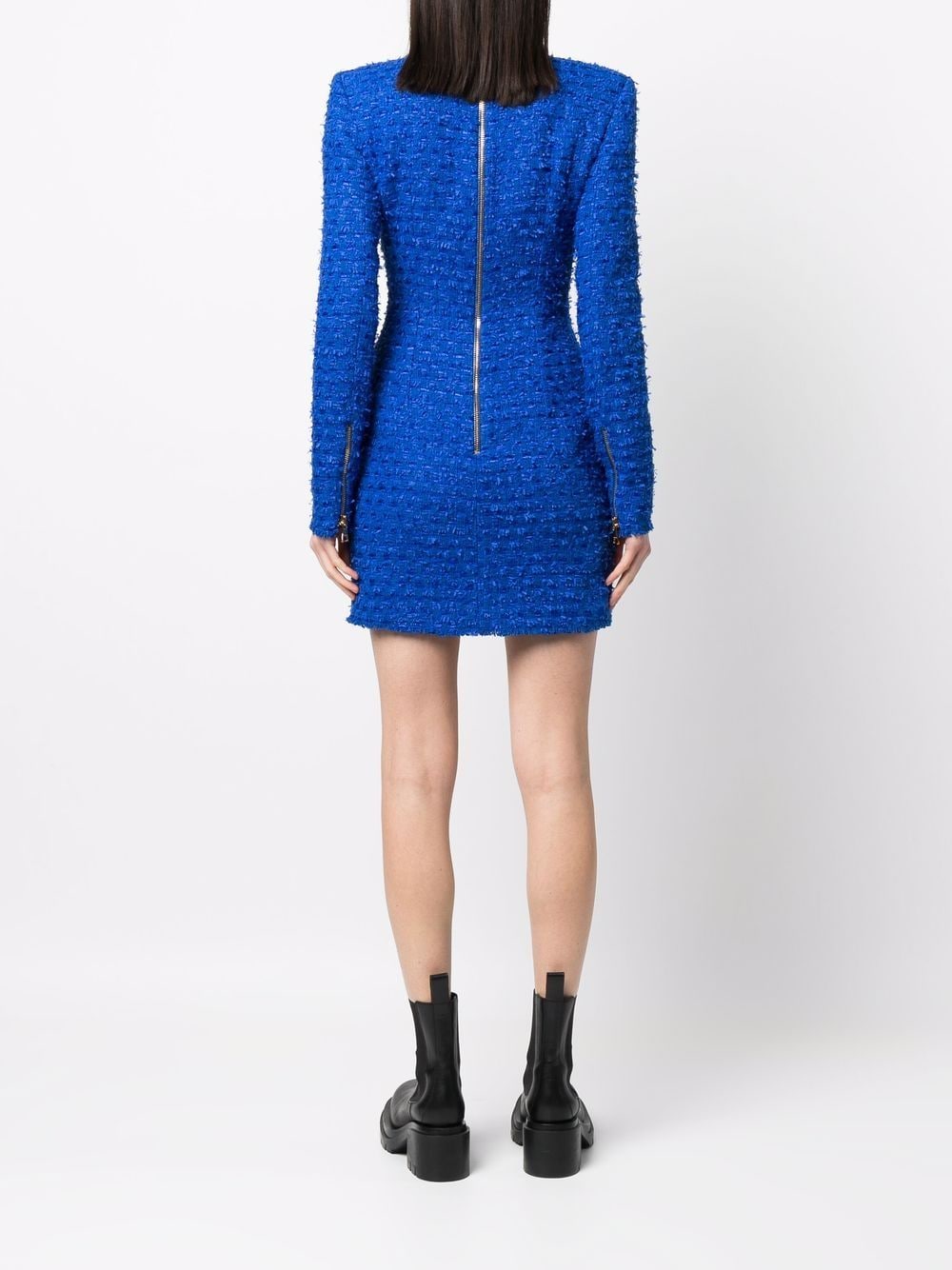 calvin klein blue tweed dress Calvin Klein Tweed Mini Dress In Dress Blues - 50% Off