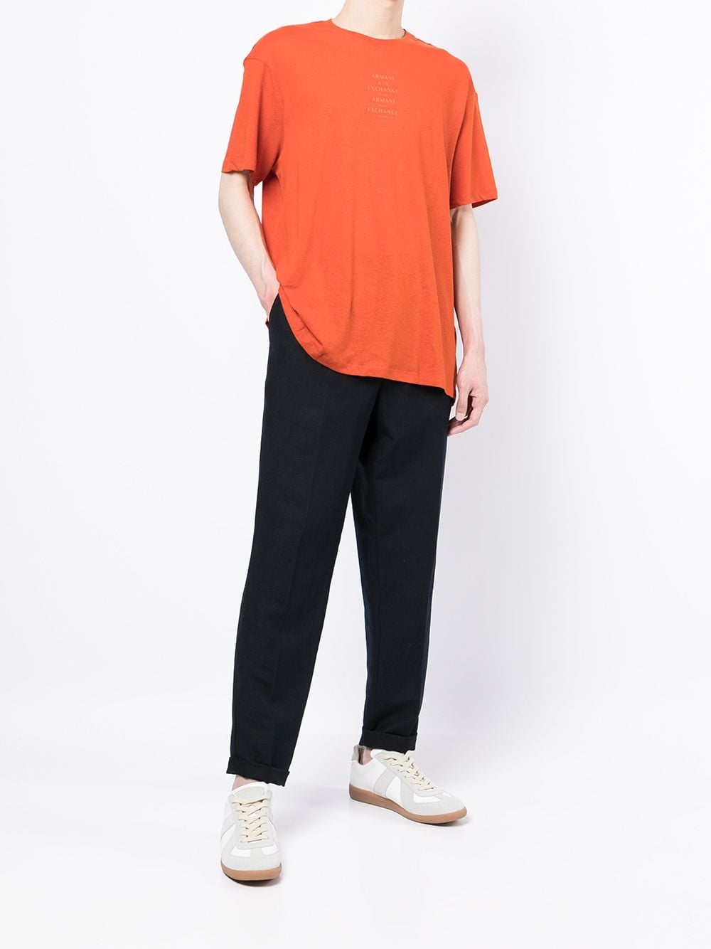 ARMANI EXCHANGE Armani Exchange High-Rise Tapered Trousers