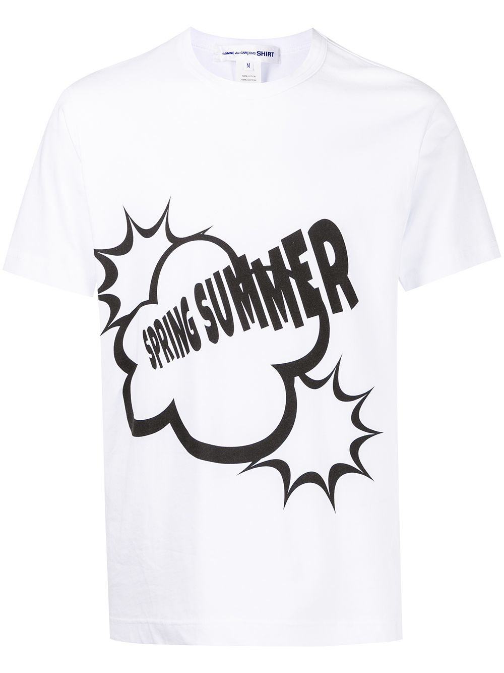 COMME DES GARÇONS slogan-print cotton t-shirt