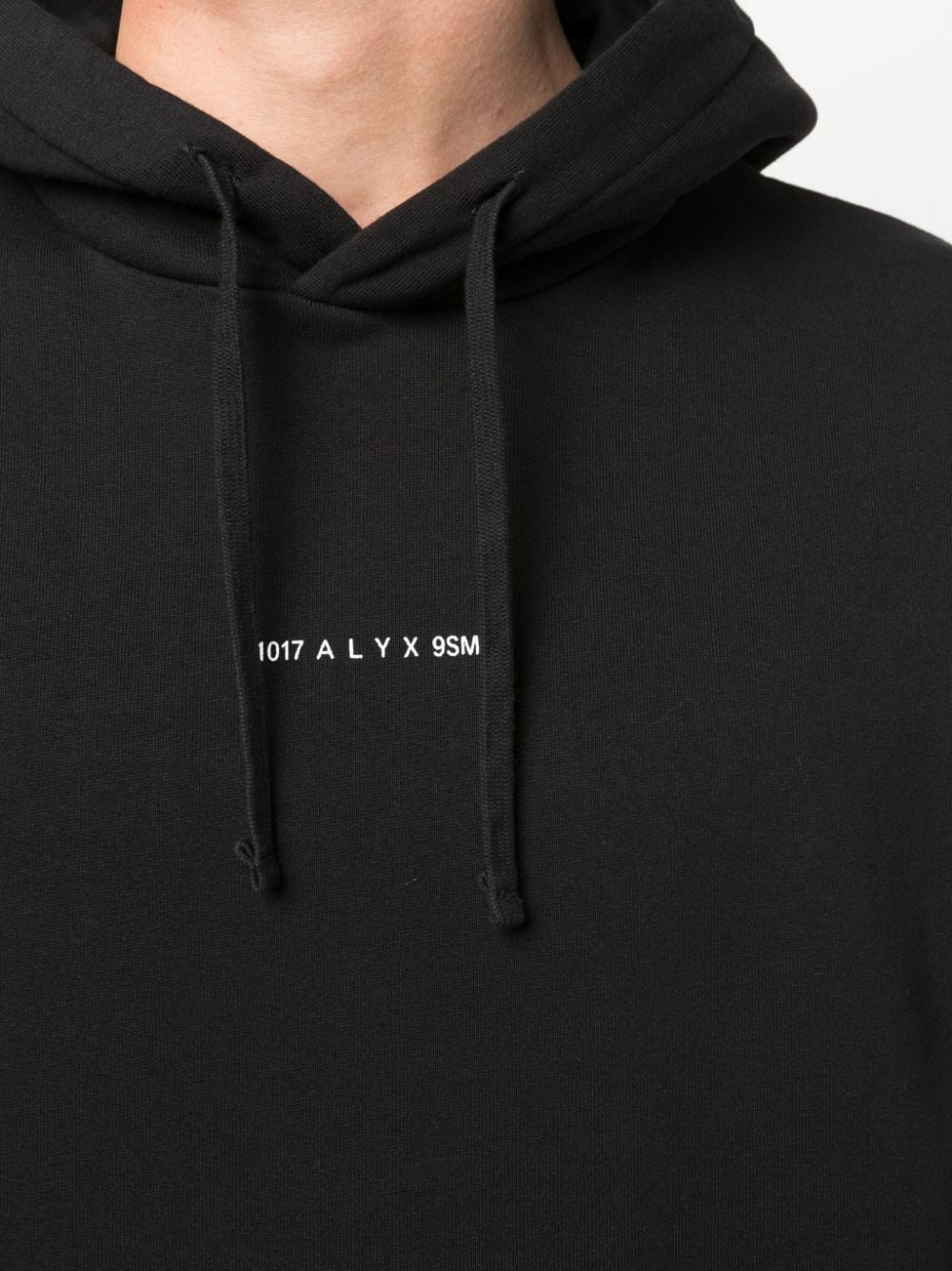 1017 Alyx 9sm Logo-Print Zip-Up Hoodie In Black - 57% Off