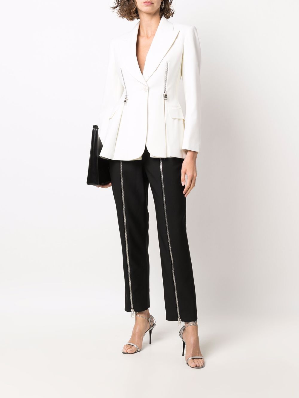 ALEXANDER MCQUEEN Alexander McQueen Zip-Detail High-Waisted Trousers