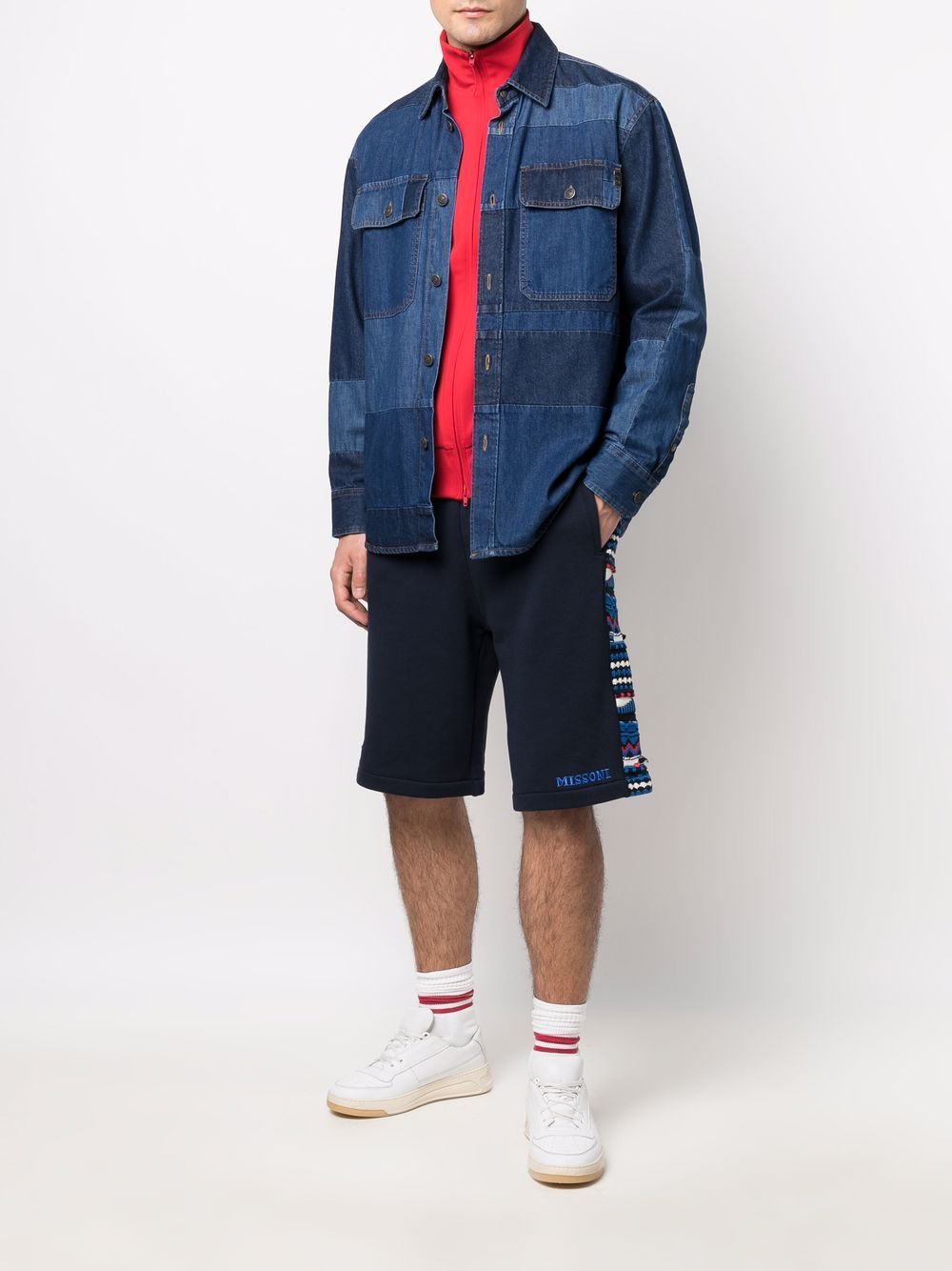 MISSONI Patterned Jacquard Cotton Missoni Shorts