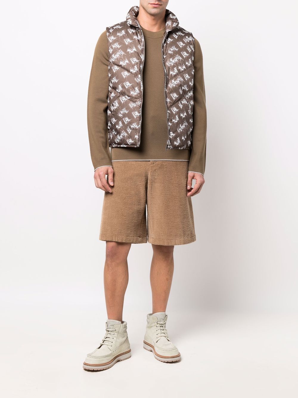 ERL ERL Logo-Print Padded Gilet