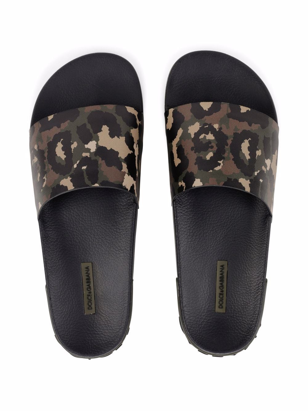 DOLCE & GABBANA *CAMO* MENS SLIDES DOLCE & GABBANA Shoes Multicolor Camouflage Leather  main image 4
