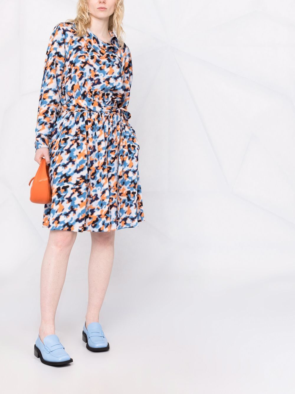KENZO Kenzo Abstract-Print Midi Dress
