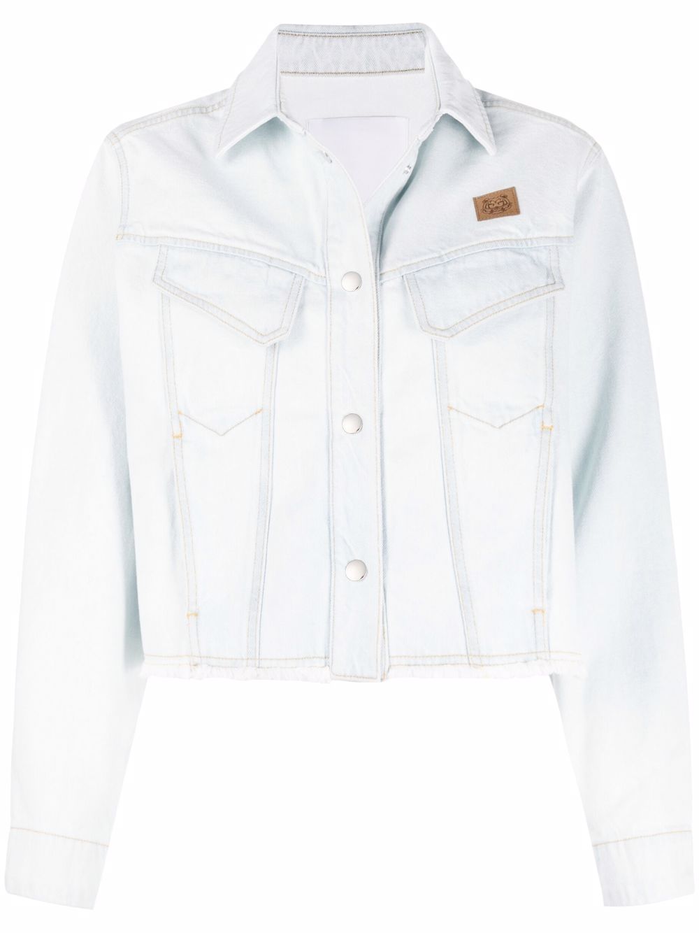 KENZO Kenzo K-Tiger Cropped Denim Jacket