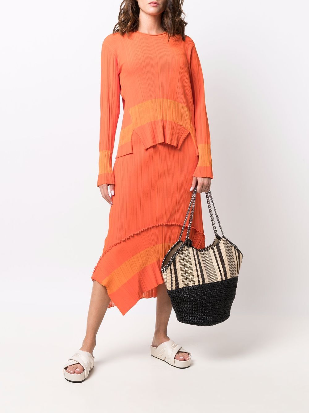 STELLA MCCARTNEY Stella McCartney Fine-Ribbed Asymmetrical Skirt