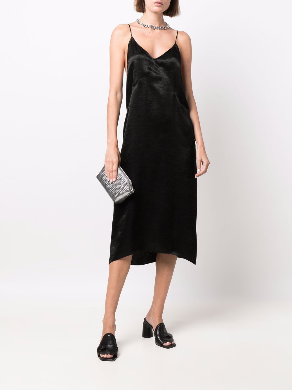 DSQUARED2 DSQUARED2 Satin-Finish Midi Dress