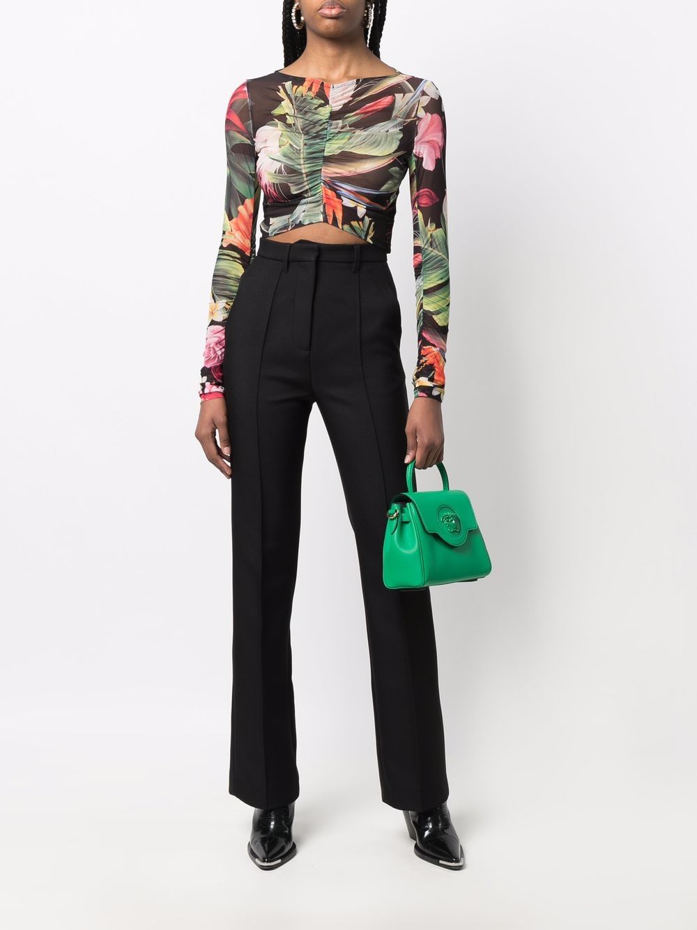 PHILIPP PLEIN Philipp Plein Flowers Long-Sleeve Top
