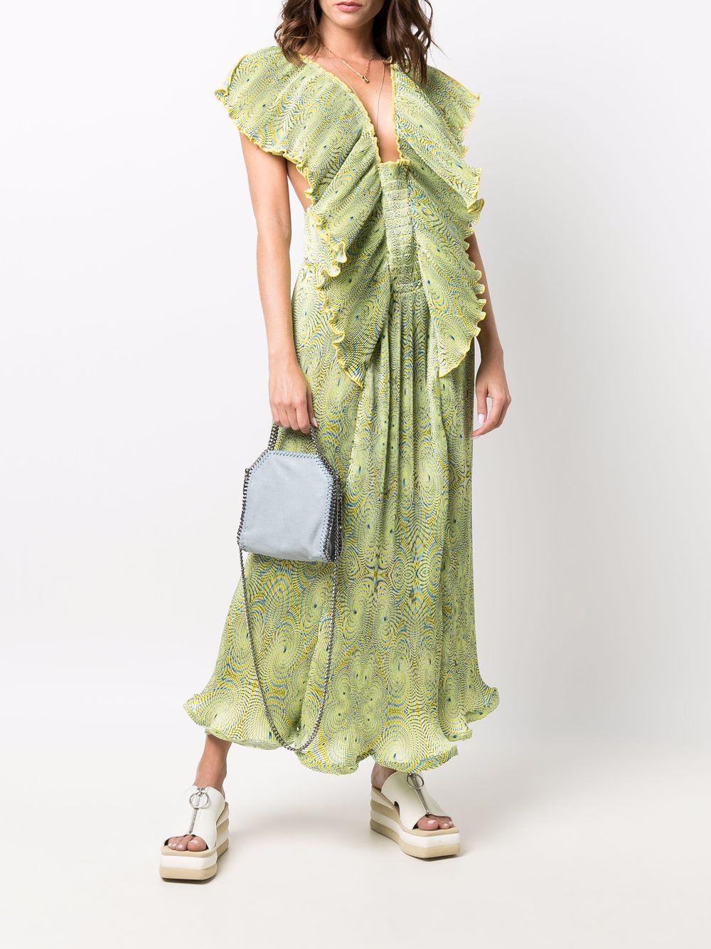 STELLA MCCARTNEY Stella McCartney Abstract Print Plissé Dress