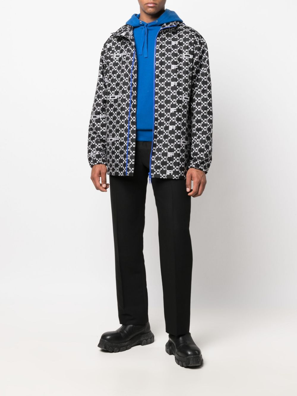 OFF-WHITE Off-White All-Over Logo Windbreaker